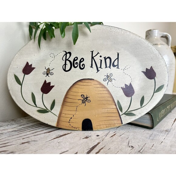 Decor | Accents | Vintage Adorable 99s Hand Painted Country Wooden Sign ...